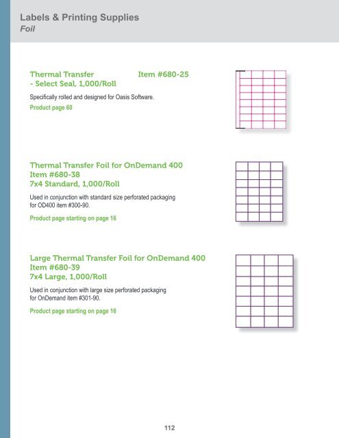 Labels & Printing Supplie