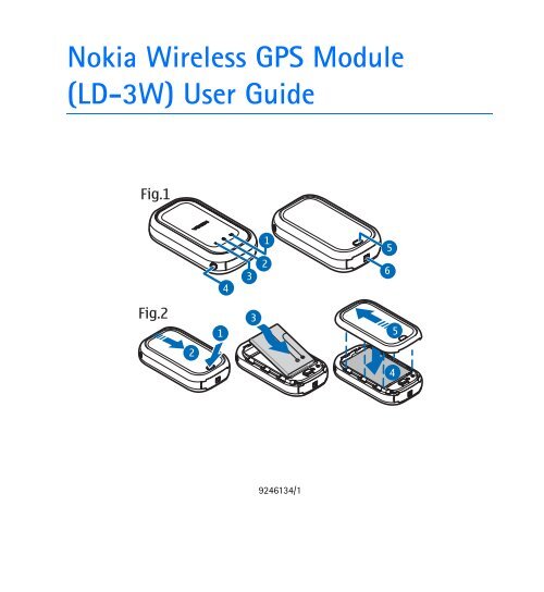 Nokia Wireless GPS Module LD-3W - Wireless GPS Module LD-3W manual