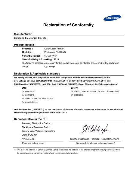 Samsung SL-C3010ND Imprimante A4 Laser Couleur 30ppm (SL-C3010ND/SEE ...