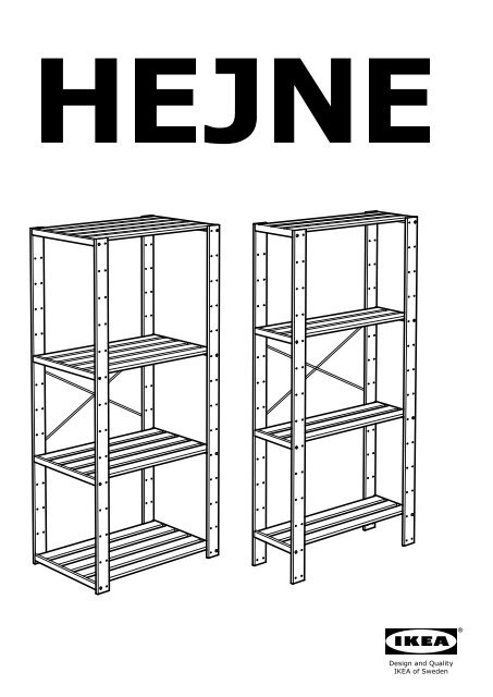 Ikea HEJNE - S09031417 - Assembly instructions
