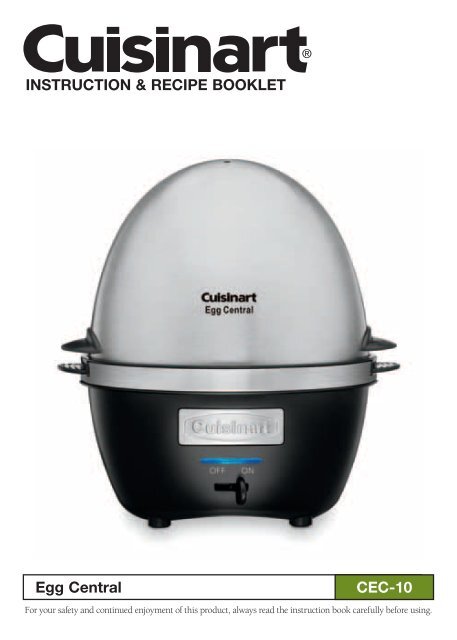 Cuisinart Egg Central -CEC-10 - MANUAL