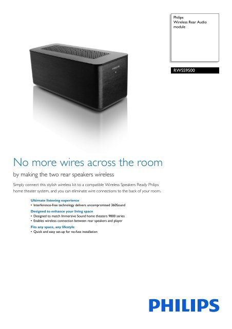 Philips Wireless Rear Audio module - Leaflet - AEN
