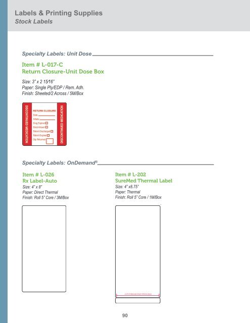 Labels & Printing Supplie