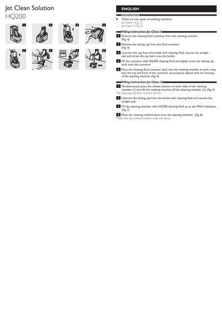 Philips jet Clean cleaning solution - User manual - POR