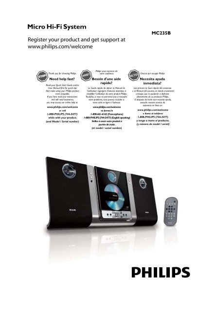 Philips Micro Hi-Fi System - User manual - AEN