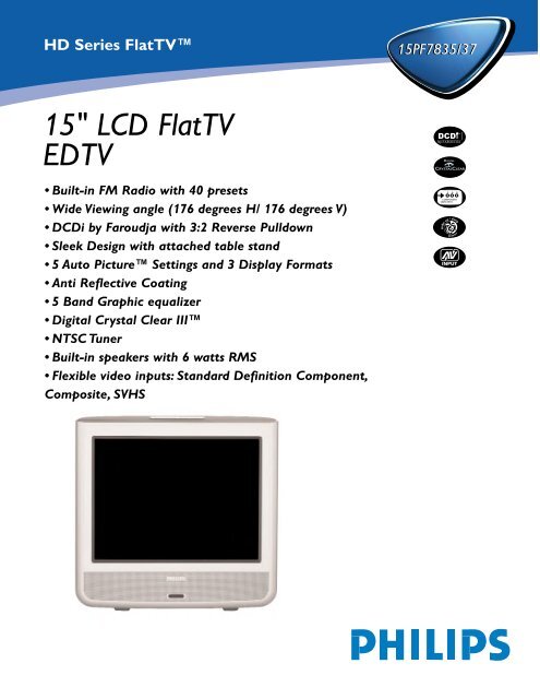 Philips Flat TV - Leaflet - AEN