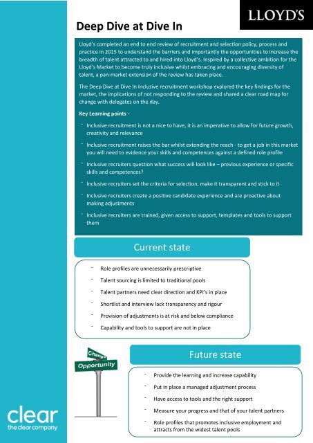 Deep Dive at Dive In Information Pack(3)