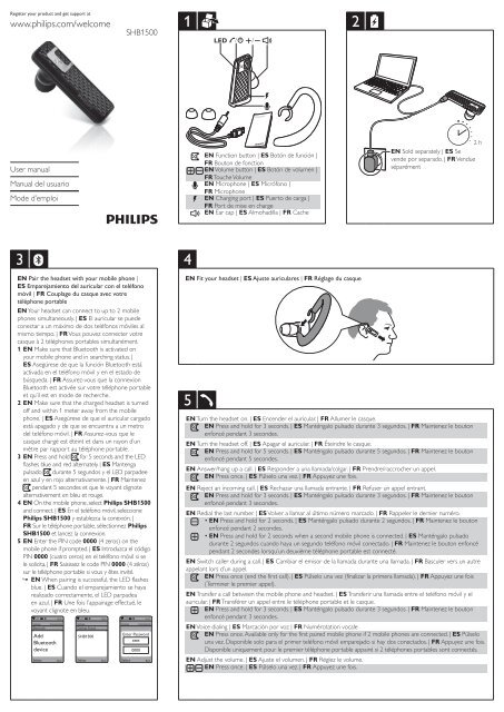 Philips Bluetooth Headset - User manual - ENG