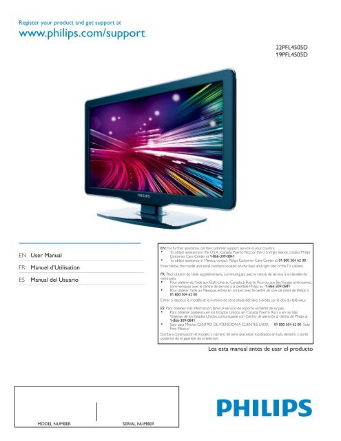 Philips LCD TV - User manual - AEN