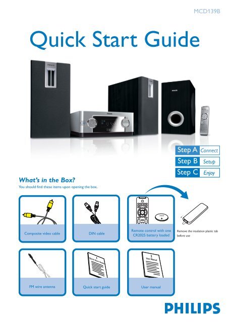 Philips DVD Micro Theater - Quick start guide - ENG