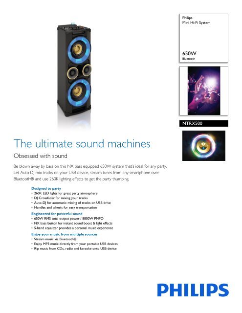 Philips Mini Hi-Fi System - Leaflet - AEN