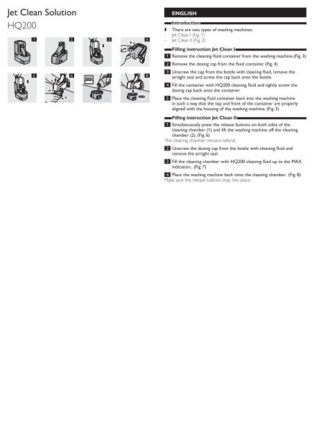 Philips jet Clean cleaning solution - User manual - BUL