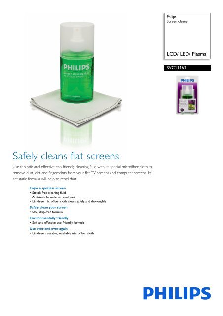 Philips Screen cleaner - Leaflet - AEN