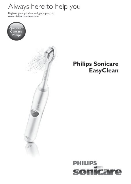 Philips Sonicare EasyClean Sonic electric toothbrush - User manual - SLV
