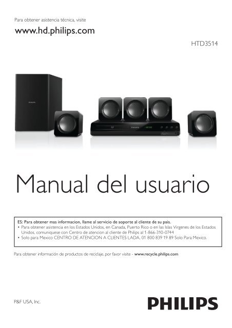 Manual Del Sistema De Sonido Envolvente Philips Manual Philips