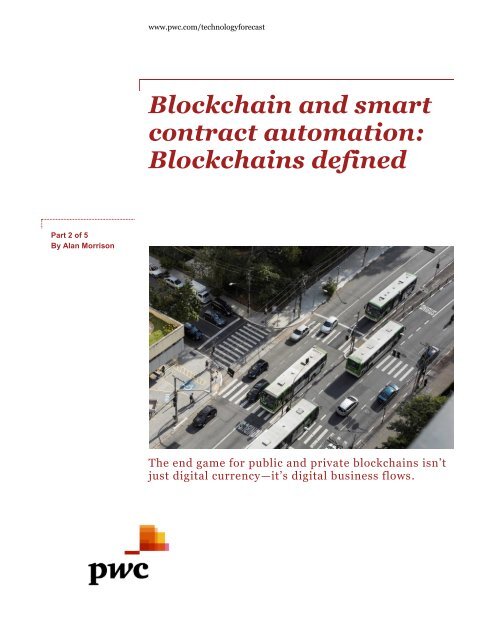 Blockchain And Smart Contract Automation Blockchains Defined