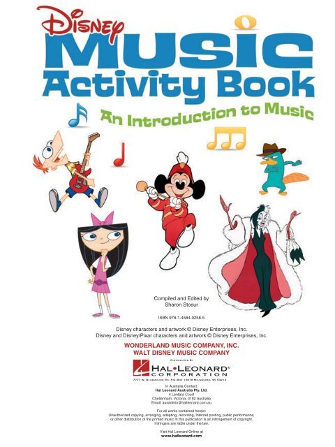 Disney Music Activity Book - An Introduction to Music