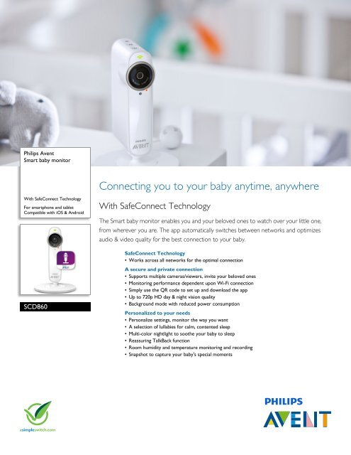 Philips Avent Smart baby monitor - Leaflet - AEN