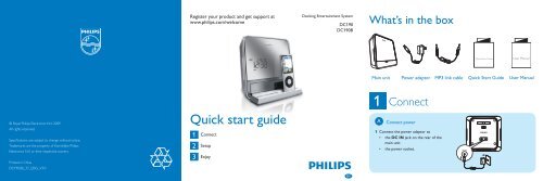 Philips docking entertainment system - Quick start guide - AEN