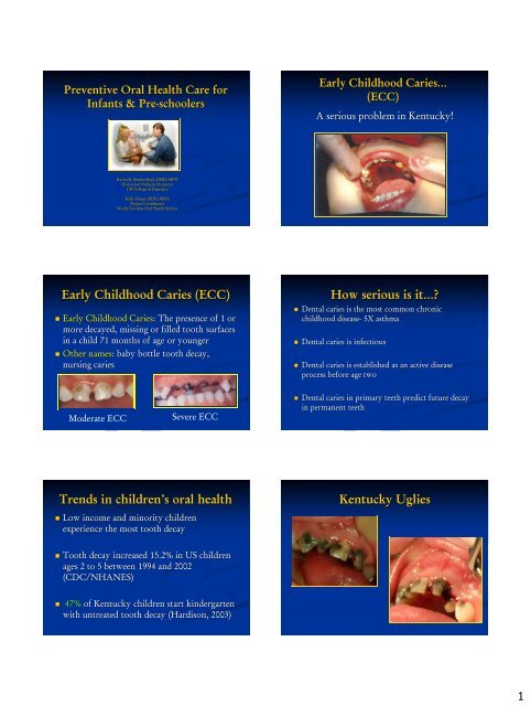 Early Childhood Caries (ECC - CECentral.com