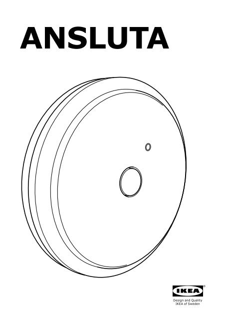 Ikea ANSLUTA télécommande - 90300773 - Plan(s) de montage