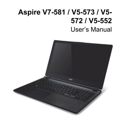 Acer Aspire V5-572P - User Manual
