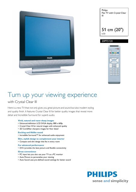 Philips Flat TV - Leaflet - AEN
