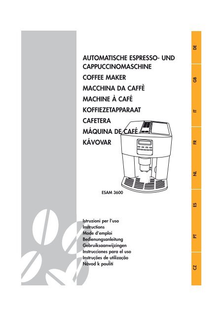 Delonghi Magnifica ESAM 3600 - Schémas de présentation générale ...