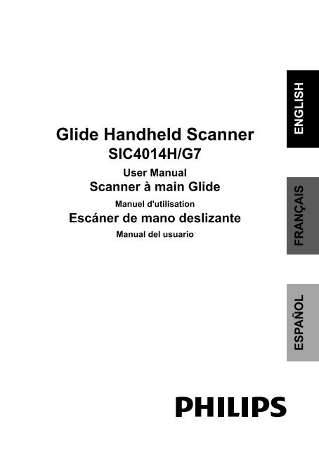 Philips Glide Handheld Scanner - User manual - ESP