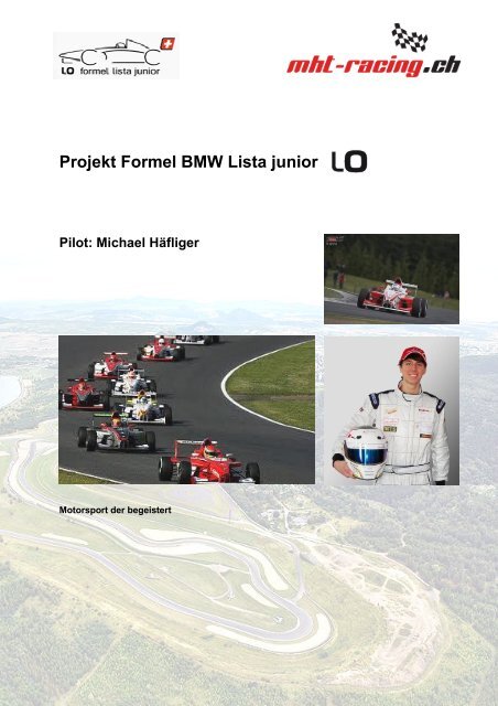 Projekt Formel BMW Lista junior Pilot - Michael Haefliger, mht-racing ...