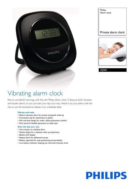 Philips Alarm clock - Leaflet - AEN