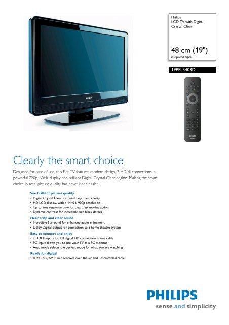 Philips LCD TV - Leaflet - AEN