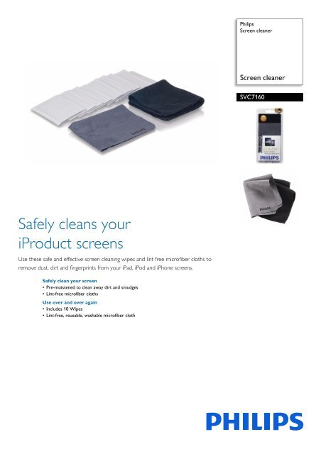 Philips Screen cleaner - Leaflet - AEN