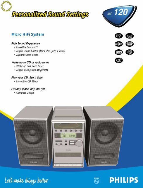 Philips Micro Hi-Fi System - Leaflet - AEN