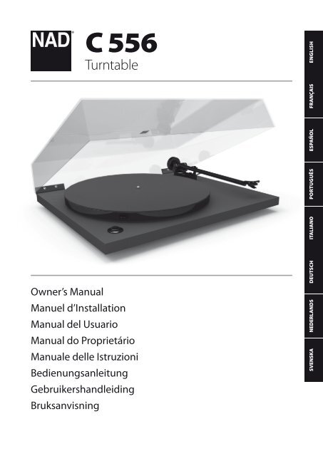 NAD Platine vinyle NAD C556 - notice