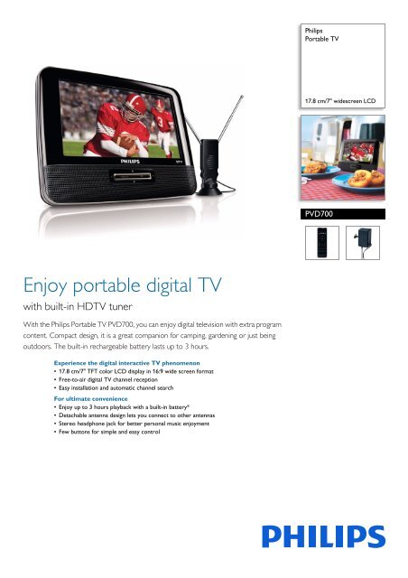 Philips Portable TV - Leaflet - AEN