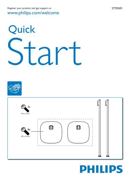 Philips Speaker stand - Quick start guide - BRP