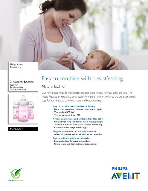 Philips Avent Baby bottle - Leaflet - AEN