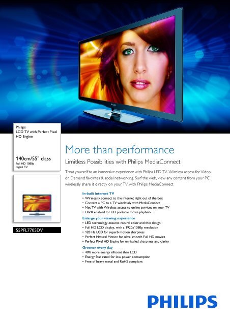 Philips LCD TV - Leaflet - AEN