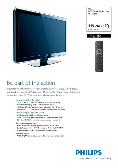 Philips LCD TV - Leaflet - AEN