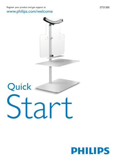 Philips Floor stand for home theater and TV - Quick start guide - POL