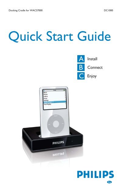 Philips Streamium Docking cradle - Quick start guide - English - ENG
