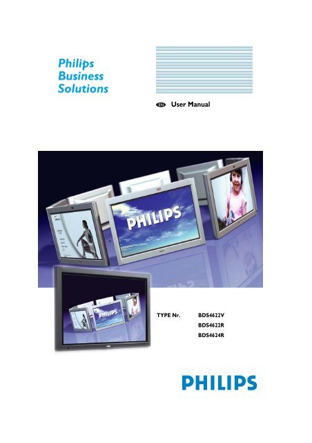 Philips plasma monitor - User manual - English - ENG