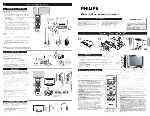 Philips Flat TV - Quick start guide - LSP