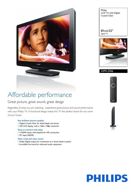 Philips LCD TV - Leaflet - AEN