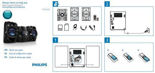 Philips Mini Hi-Fi System - Quick start guide - ENG