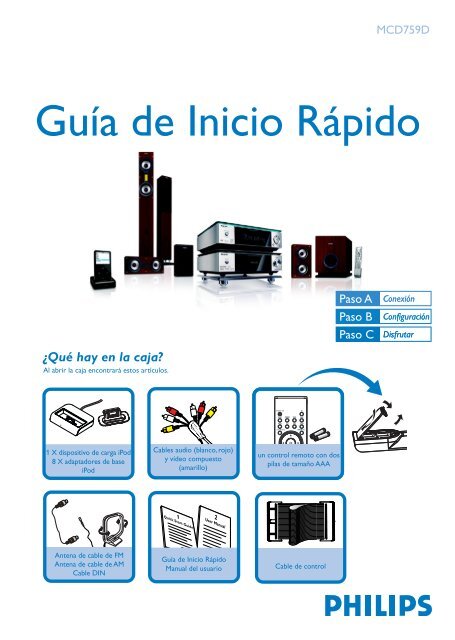 Philips DVD Micro Theater - Quick start guide - ESP