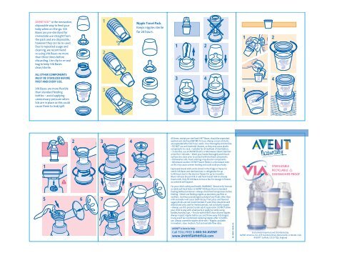 Philips Avent Breast Milk Containers - Quick start guide - AEN
