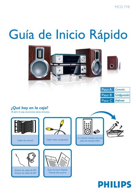 Philips DVD Micro Theater - Quick start guide - ESP