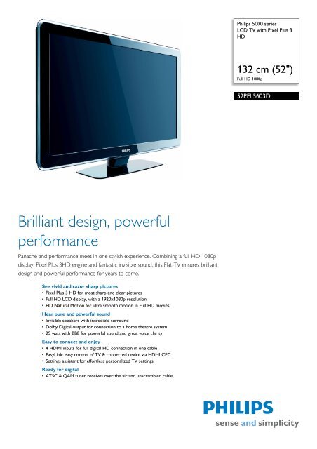 Philips LCD TV - Leaflet - AEN